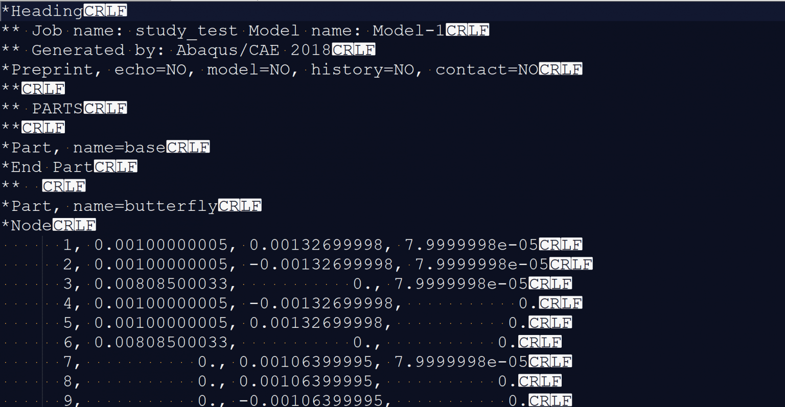 Notepad Work With Abaqus ‘inp File Rocket Mao